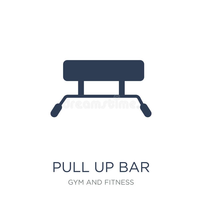 Pull Up Bar Icon. Trendy Flat Vector Pull Up Bar Icon on White B Stock ...