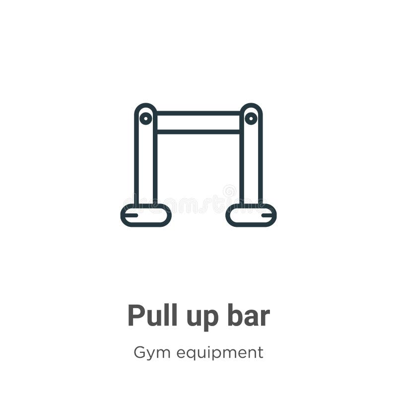 Pull Up Bar Icon in Filled, Thin Line, Outline and Stroke Style. Vector ...