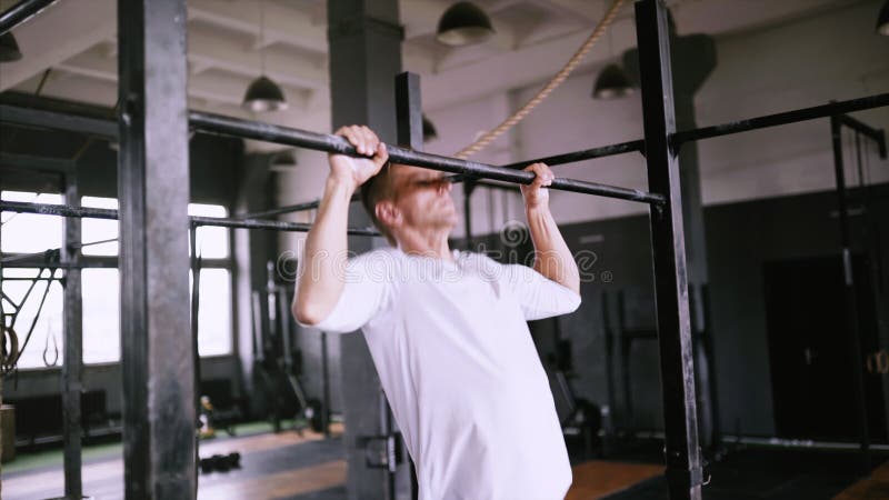 Pull-up Exercise in the Gym or Office for Beginners and Intermediate ...