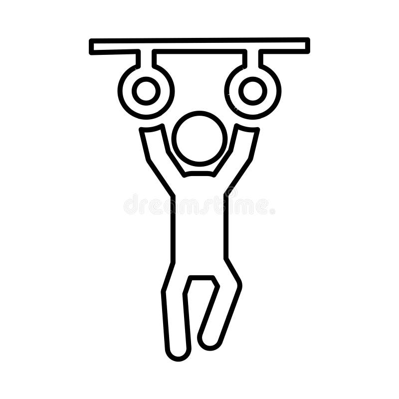 Pull Up Icon stock vector. Illustration of exercise - 256359719