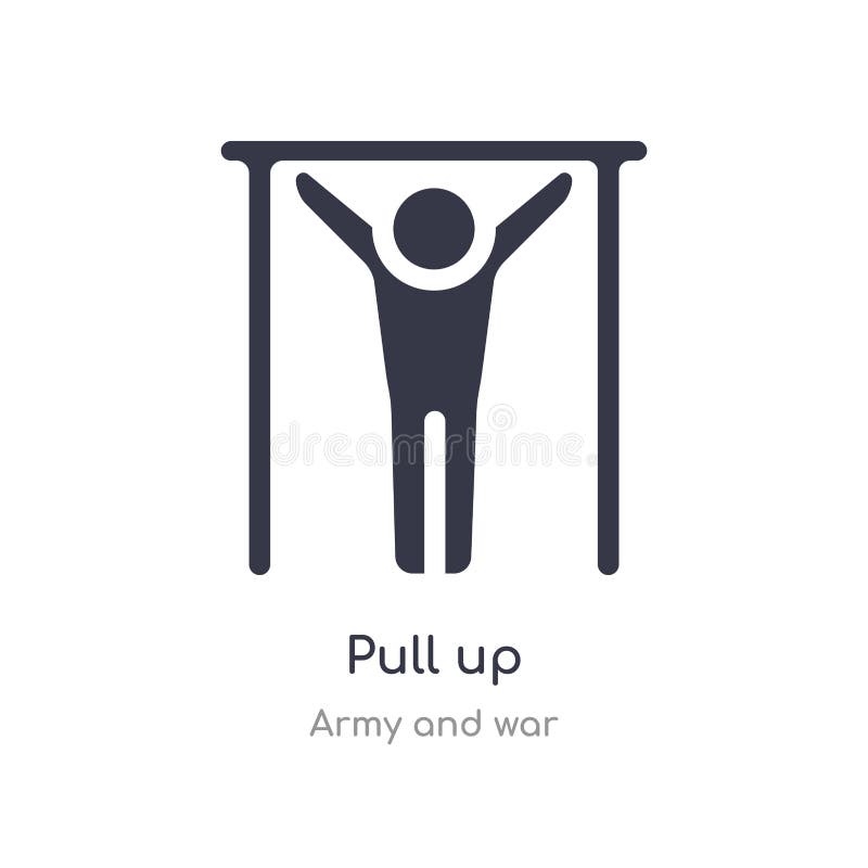 Pull Up Icon. Isolated Pull Up Icon Vector Illustration from Army and ...