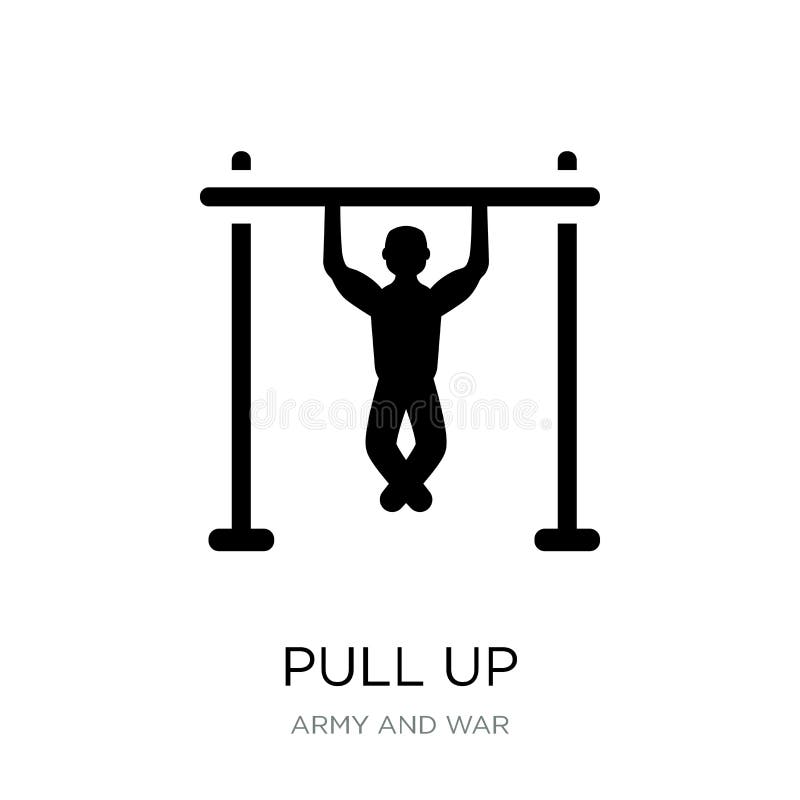 Pull Up Icon in Trendy Design Style. Pull Up Icon Isolated on White ...