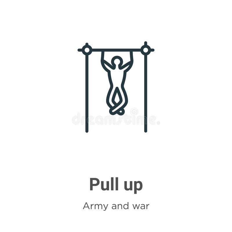 Pull Up Bar Icon in Filled, Thin Line, Outline and Stroke Style. Vector ...