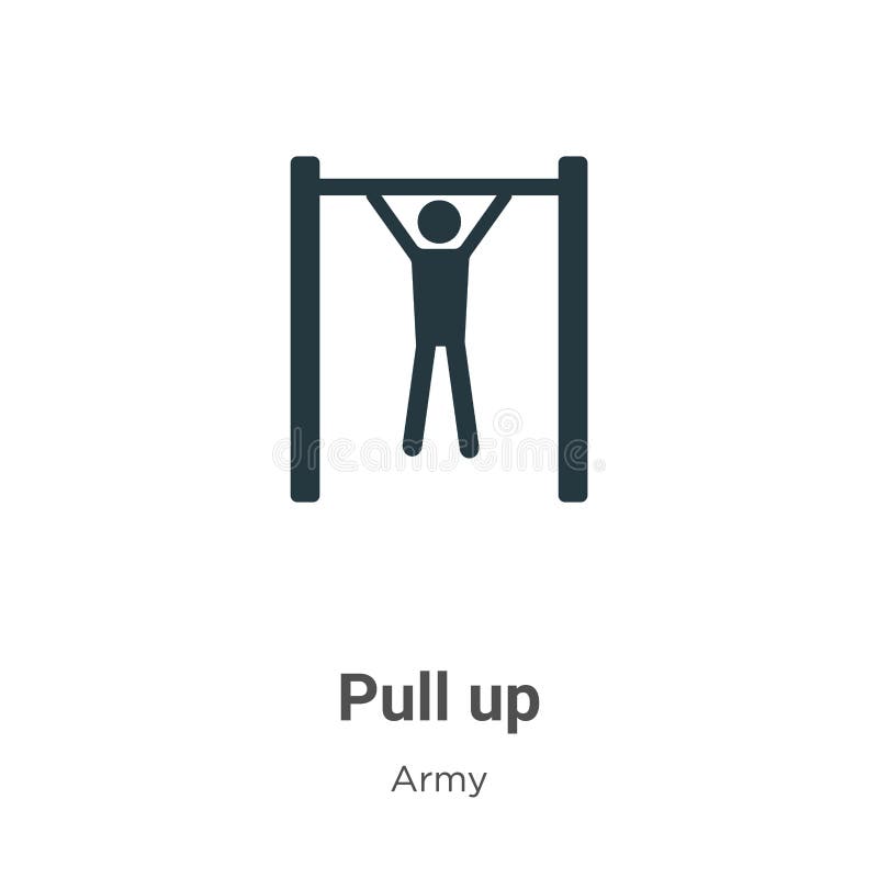 Pull Up Vector Icon on White Background. Flat Vector Pull Up Icon ...
