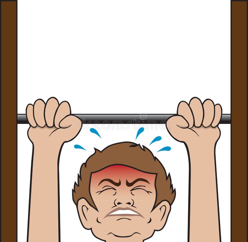 Pull Ups Fail stock vector. Illustration of suspend, seize - 91207202