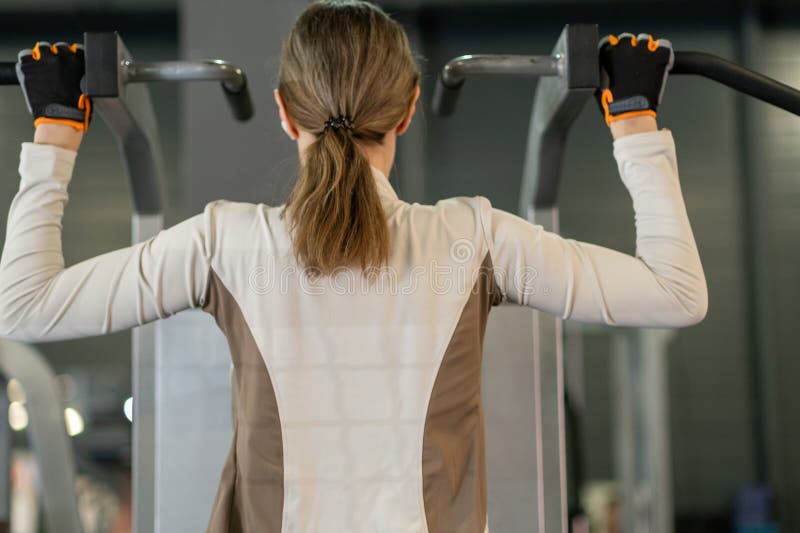 Pull Ups Training Session at Indoor Gym with Focus on Fitness and ...
