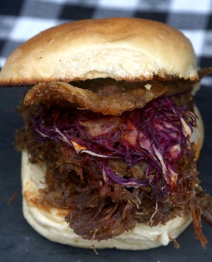 Pulled Duck Sandwich on a Bun Stock Image - Image of asian, sandwich ...