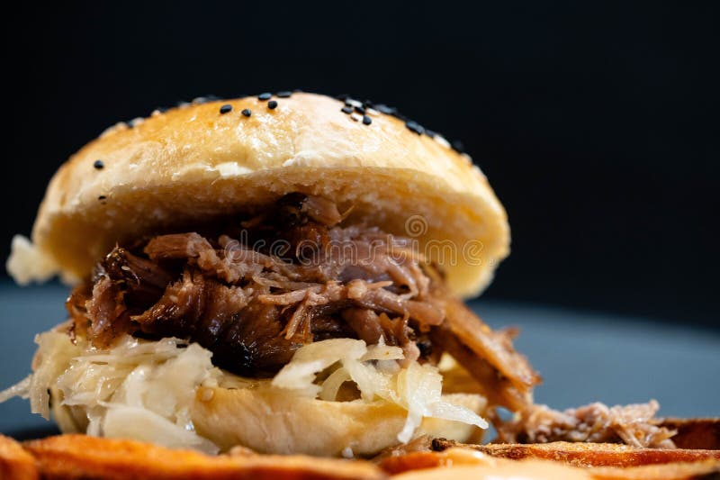 Smoked Pulled Pork stock photo. Image of pulled, crunchy - 329005492