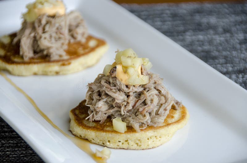 Pulled Pork Slider Appetizer Stock Photo - Image of carbohydrate ...