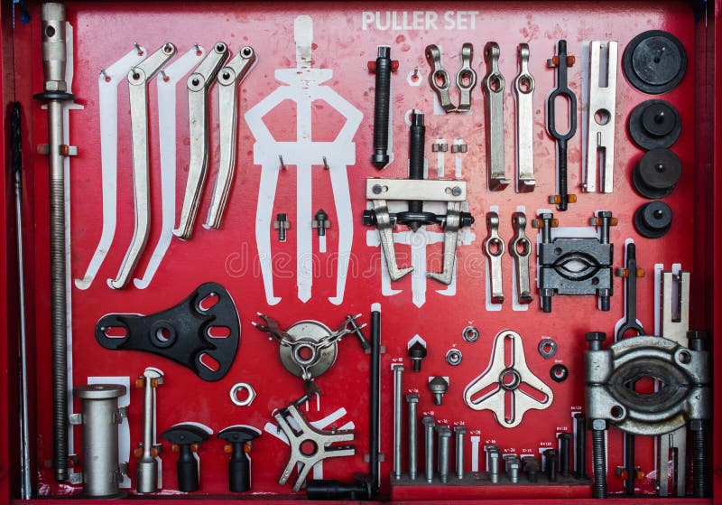 Puller set stock image. Image of small, toolbox, knife - 68509491