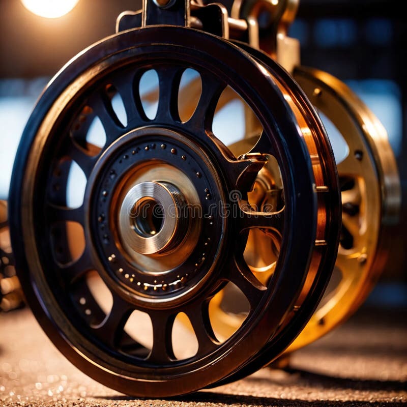 Pulley Mechanical Device Used To Leverage Force for Pulling Stock ...