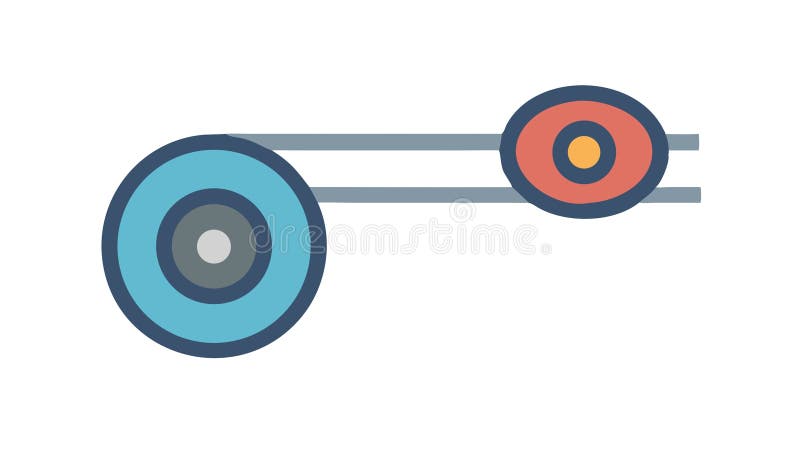 Pulley System Mechanical Icon Flat Design Vector Graphic, Vector Design Generative AI Stock ...