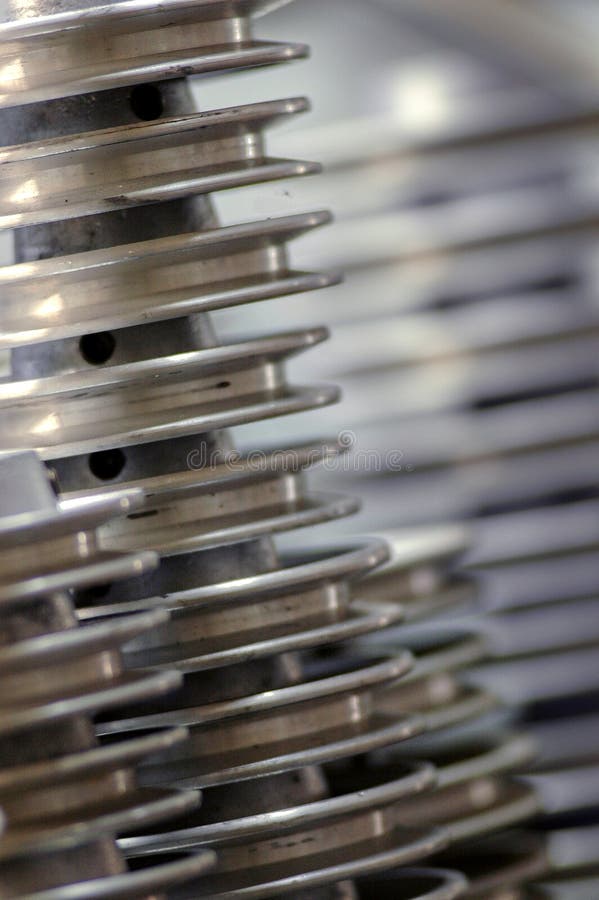 Pulleys stacked stock photo. Image of mechanism, iron - 2278198