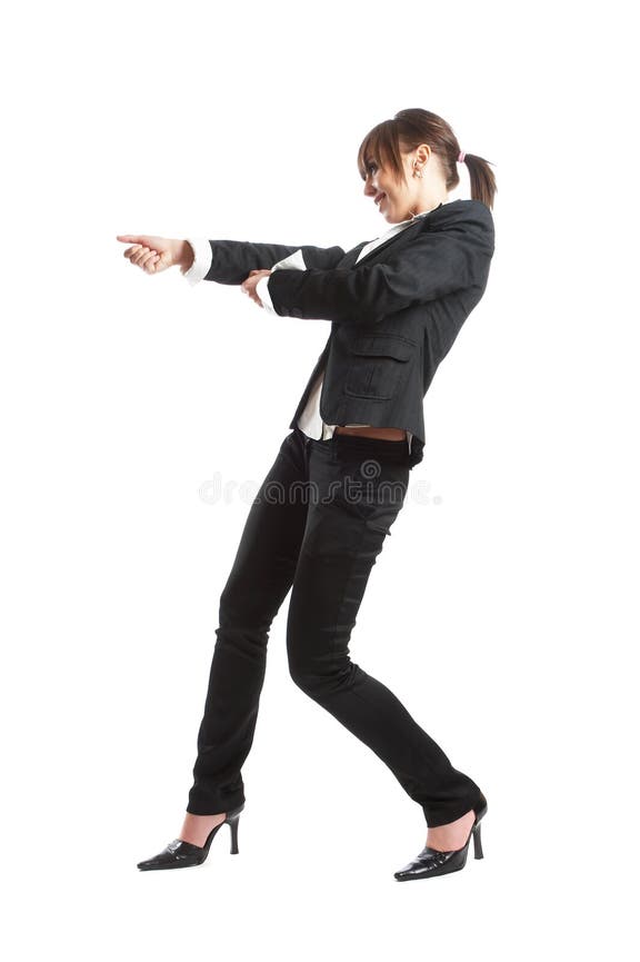 Pulling stock photo. Image of business, businesswoman - 2141708