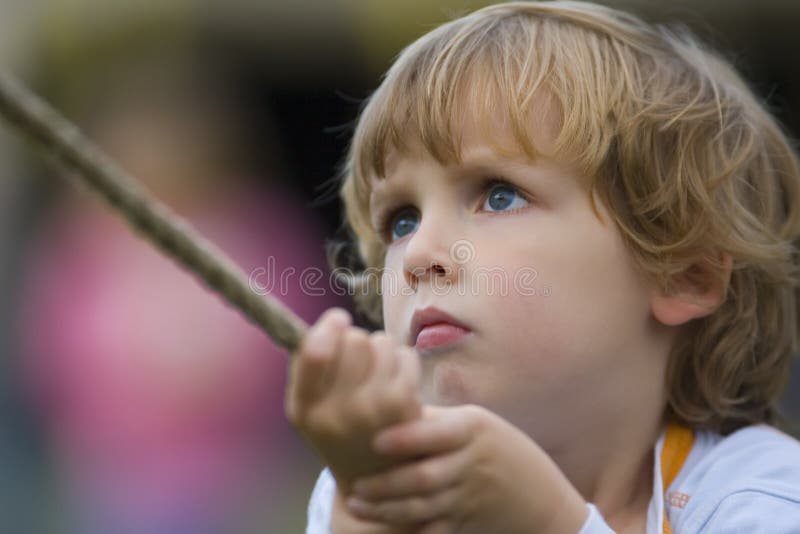 Pulling Hard stock image. Image of young, playing, blond - 1945975