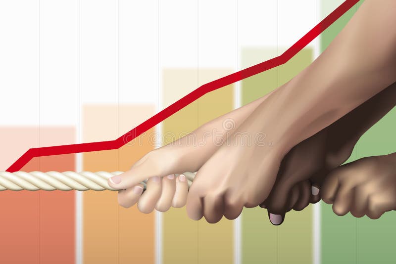 Pulling Together for Success Stock Vector - Illustration of vector ...