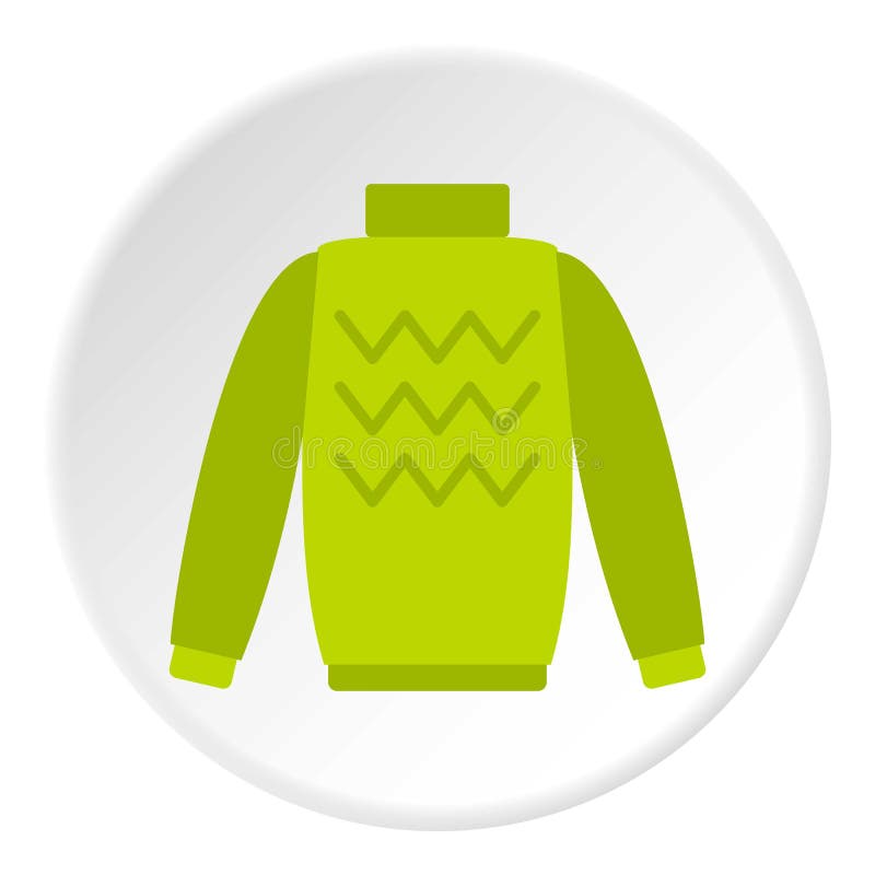 Pullover icon circle stock vector. Illustration of personal - 108598674