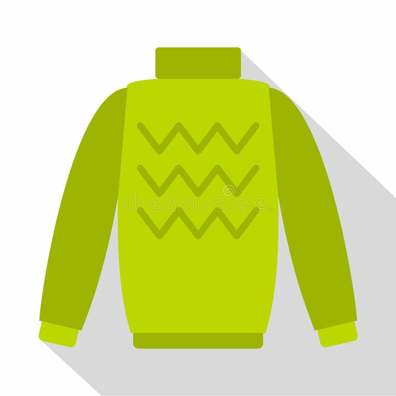 Pullover icon, flat style stock vector. Illustration of clothing - 82594858