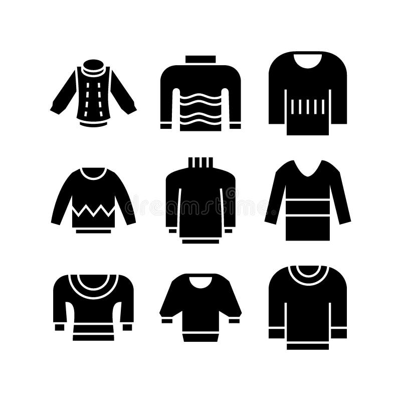 Pullover Symbol Oder Logo Isoliert Zeichen Symbol Vektor Illustration ...