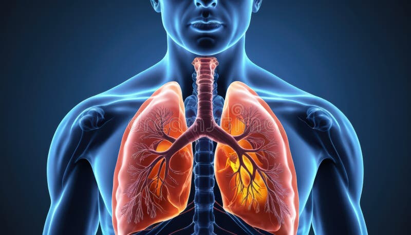 Pulmonary Disease . Health Concept Stock Illustration - Illustration of ...