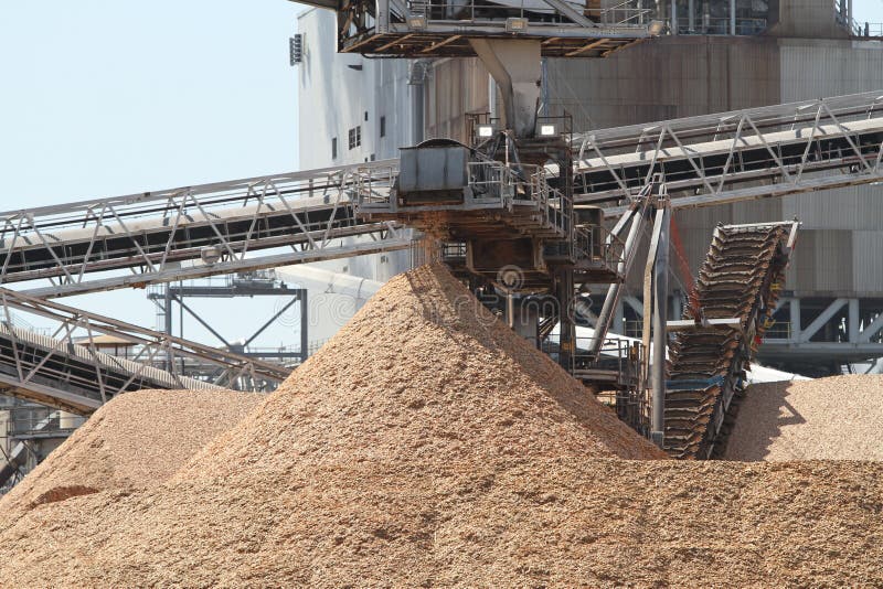 Pulp mill on Georgia Coast stock photo. Image of factory - 254324210