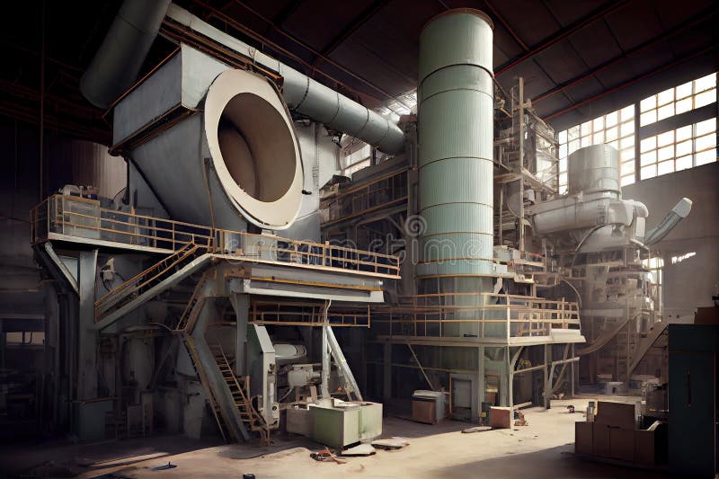 Pulp and Paper Factory, with Massive Machines Producing High-quality ...