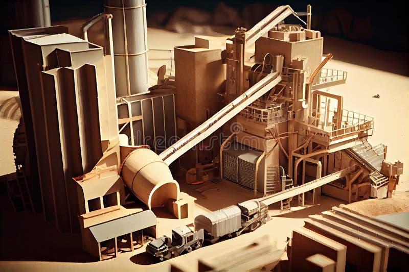 Pulp and Paper Production Facility, with Massive Machines Converting ...