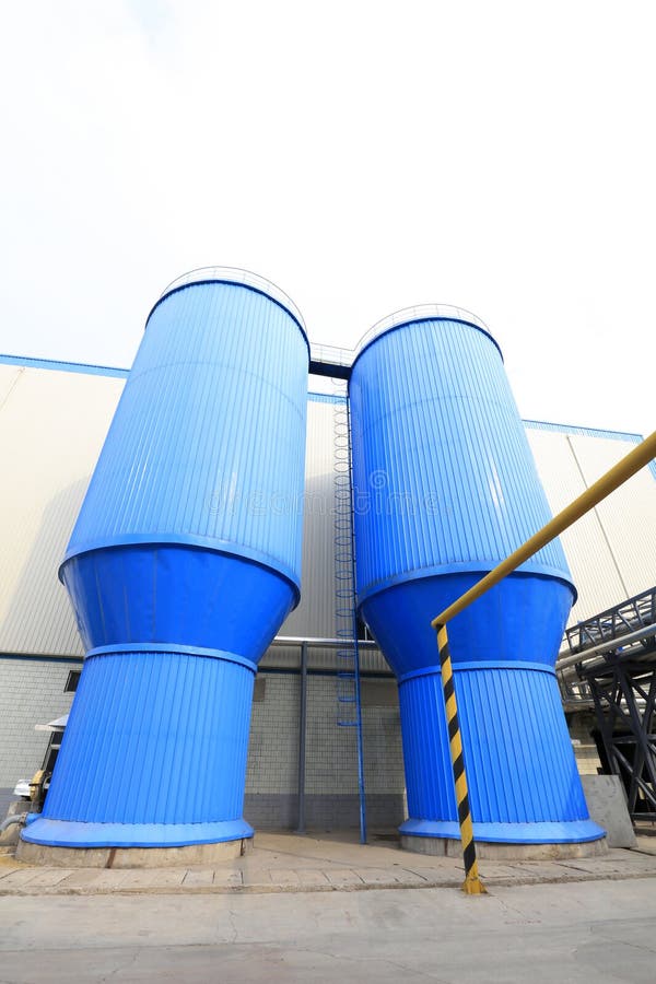 Pulp tower in a paper mill stock image. Image of equipment - 370695433