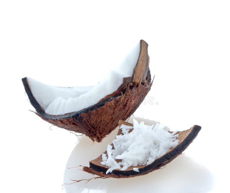 Pulpa de coco foto de archivo. Imagen de objeto, estudio - 8415862