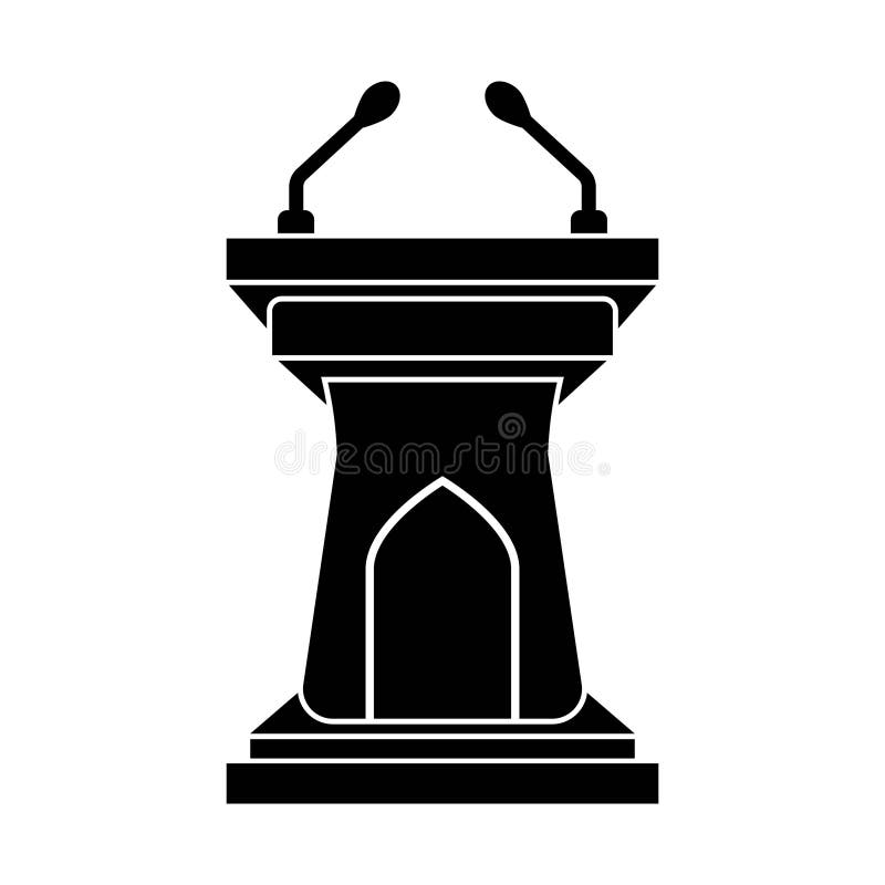 Pulpit Symbol Icon,logo Vector Illustration Design Template Stock ...