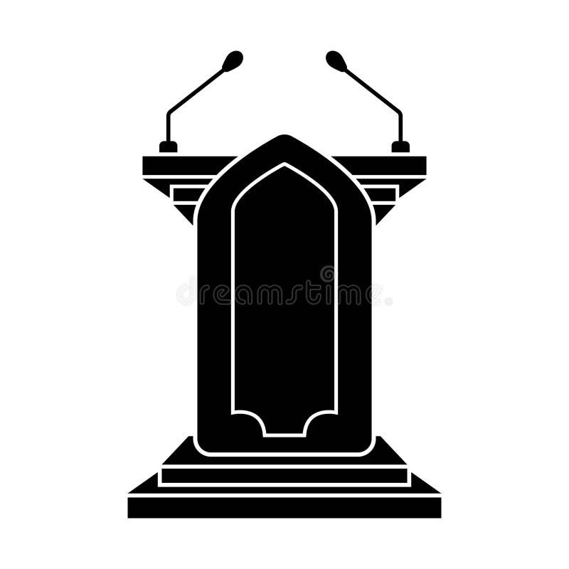 Pulpit Symbol Icon,logo Vector Illustration Design Template Stock ...