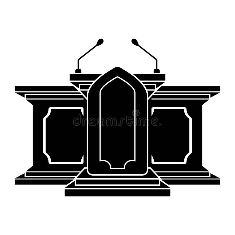 Pulpit Symbol Icon,logo Vector Illustration Design Template Stock ...