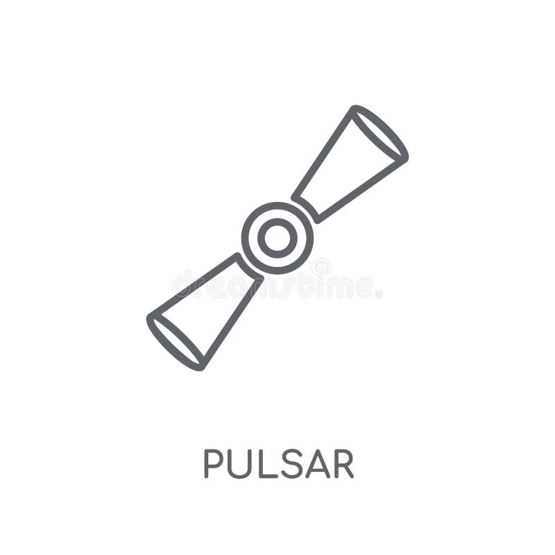 Pulsar Linear Icon. Modern Outline Pulsar Logo Concept on White Stock ...