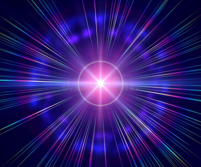 Star ray light in space stock illustration. Illustration of space ...