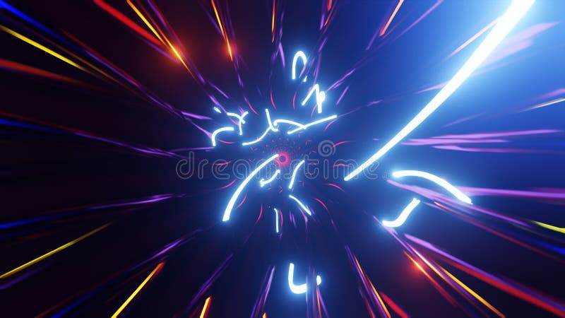 Pulsating Abstract Neon Light VJ Loop with Rotating Trails Stock ... Pulsating Abstract Neon Light VJ Loop with Rotating Trails Stock ...