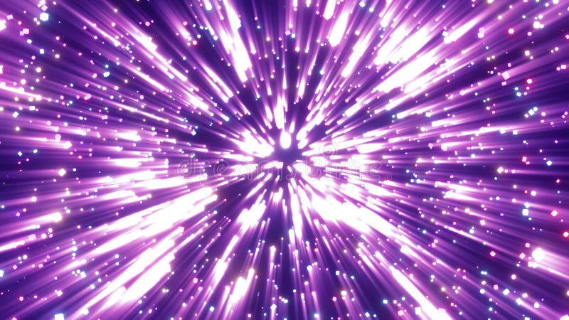 Pulsating Beam of Light Rays in Hyperspace Stock Footage - Video of ...