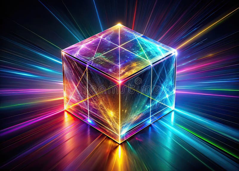 A Pulsating Energy Cube in a Cosmic Void Futuristic AI Art Explores the ...