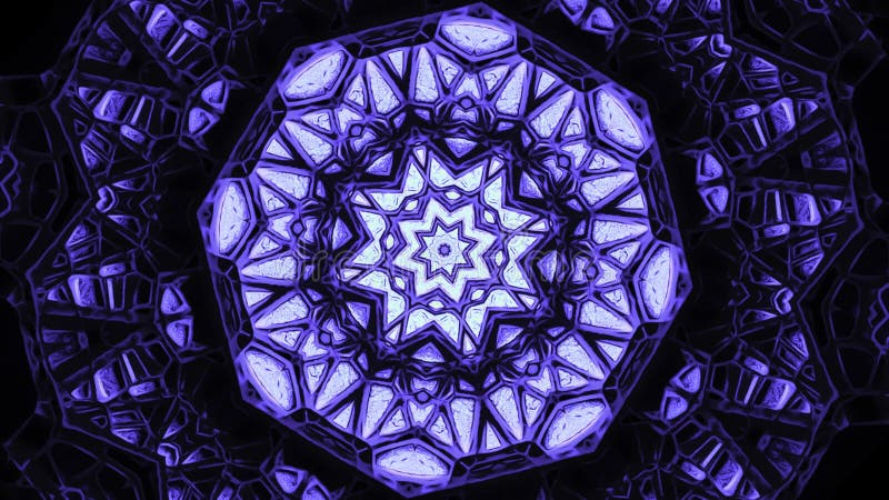 Pulsating Pattern with Psychedelic Effect. Design. Floral Pattern with ...