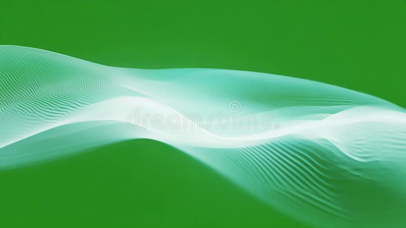 Pulsating Light Waves Create a Soothing Rhythmic Effect. Green Screen ...