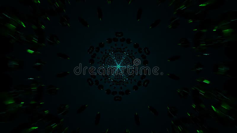 Pulsating Neon Light Show with Rotating Geometric Patterns Stock Video ...