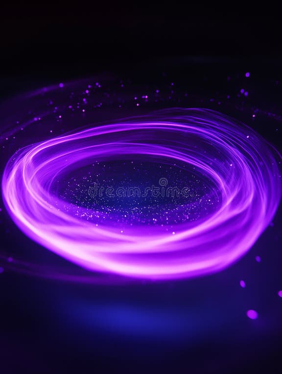 Pulsating Violet Lights Create Mesmerizing Patterns in a Dark Setting ...