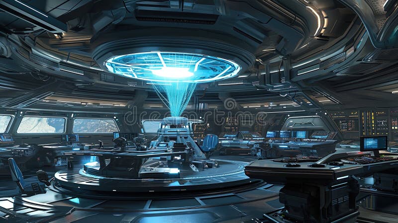 The Pulsating Warp Core stock illustration. Illustration of blue ...