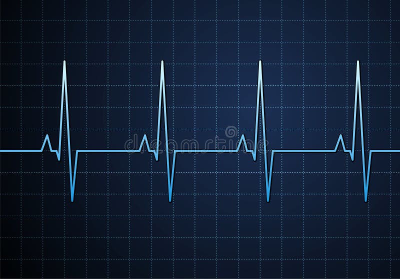 Pulse blue stock vector. Illustration of medical, graph - 3734055