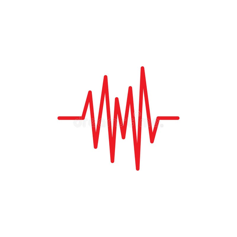 Pulse Icon Graphic Design Template Vector Stock Vector - Illustration ...