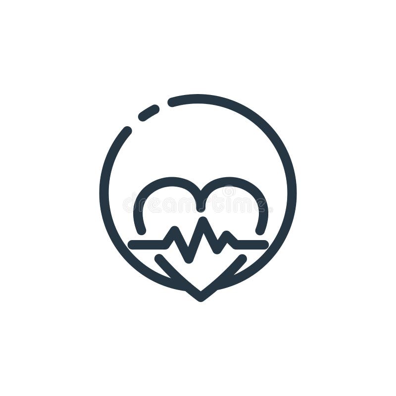 Pulse Icon Vector from Hospital Concept. Thin Line Illustration of ...