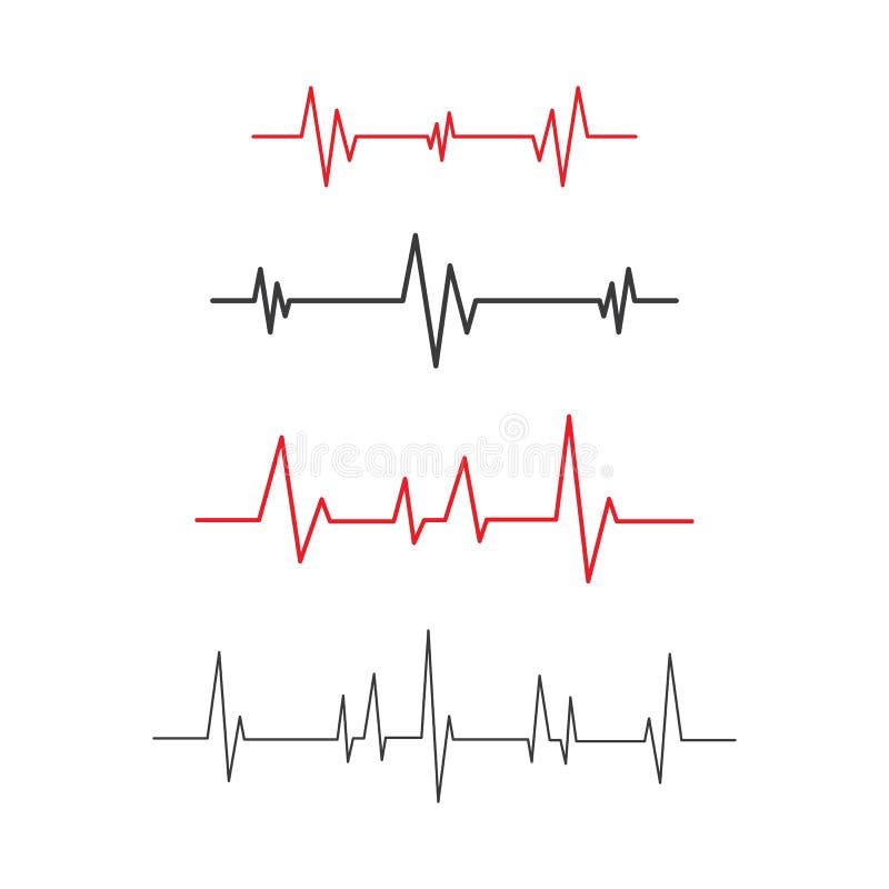Pulse line ilustration stock vector. Illustration of pulse - 173068838