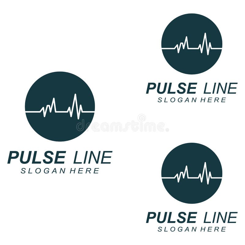 Pulse Line or Medical Wave. Vector Logo Design Concept Illustration ...