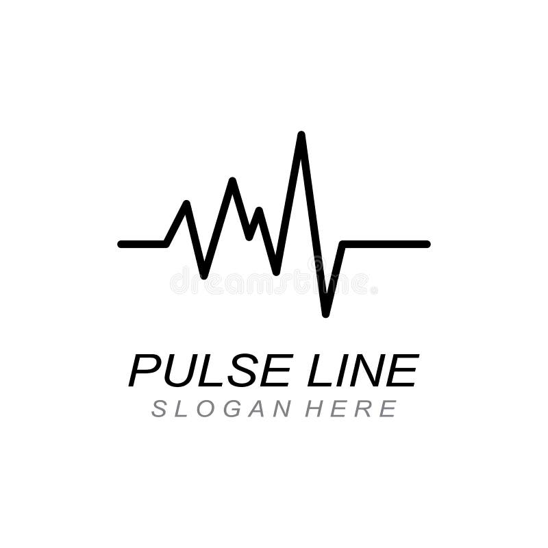 Pulse Line or Medical Wave. Vector Logo Design Concept Illustration ...
