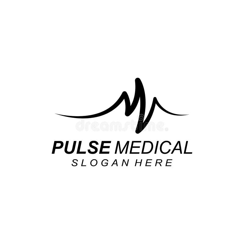 Pulse Line or Medical Wave. Vector Logo Design Concept Illustration ...
