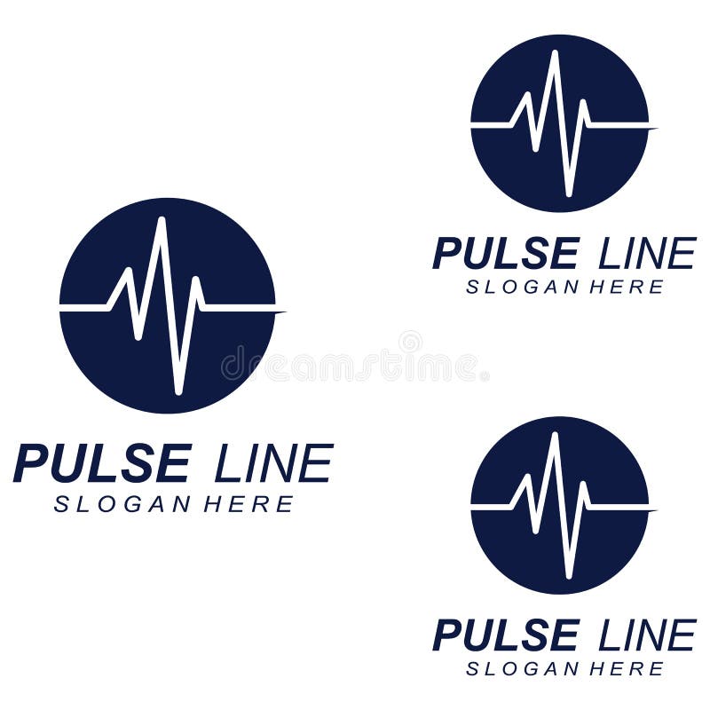 Pulse Line or Medical Wave. Vector Logo Design Concept Illustration ...